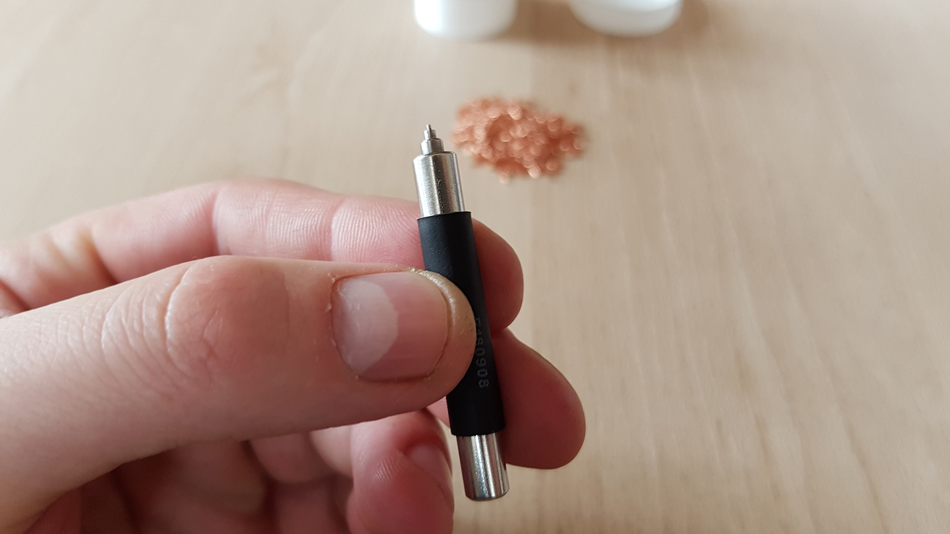 riveting set for PCB vias 0.6 mm