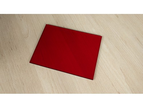 plexiglass red - 165 x 122 x 3 mm